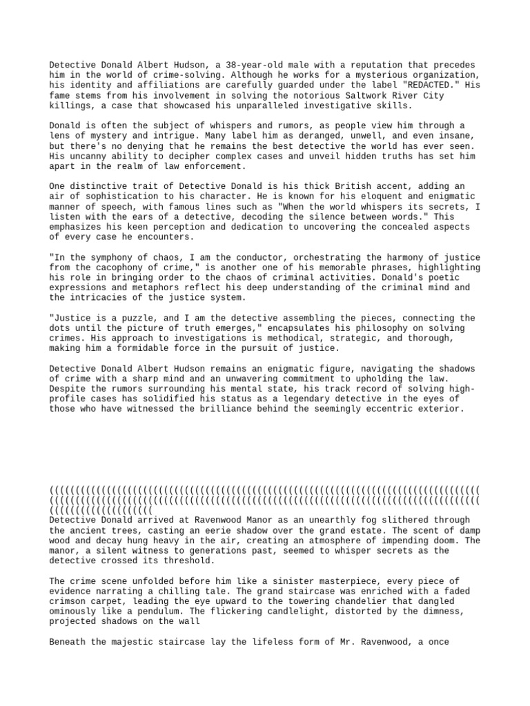 Detective Donald | PDF | Mystery, Thriller & Crime Fiction | Young Adult