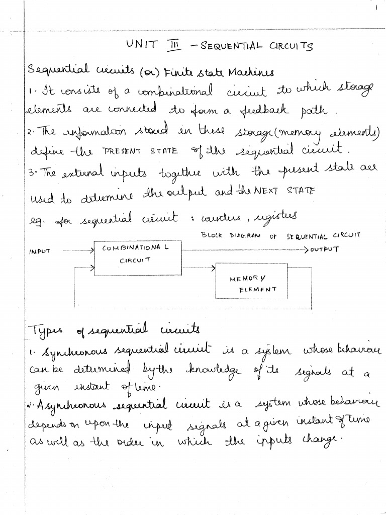 UNIT II Sequential Circuits | PDF