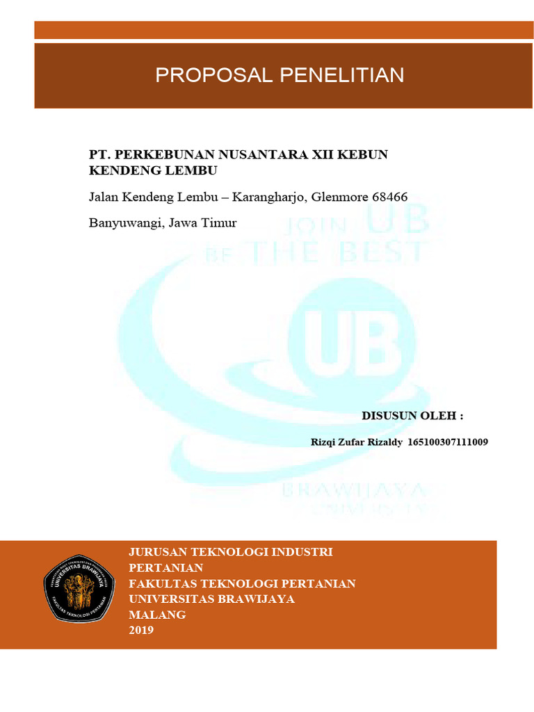 Proposal Permohonan Perijinan PTPN XII | PDF