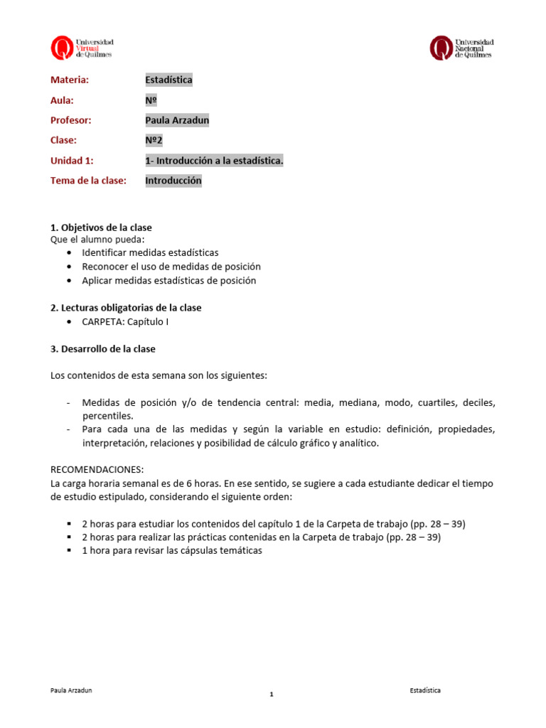 Clase Virtual 2 | PDF | Estadísticas | Cuantil