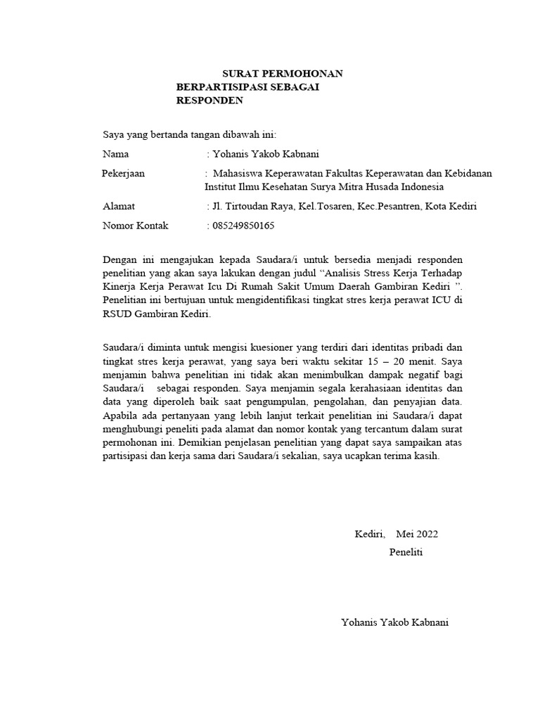 Kuesioner Proposal | PDF