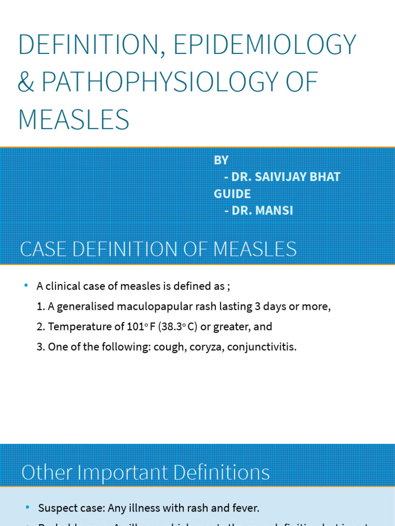 Measles Pediatrics | Download Free PDF | Measles | Infection