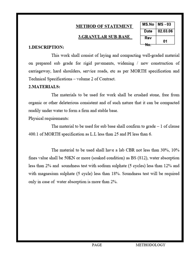 03 - Granular Sub-Base | PDF