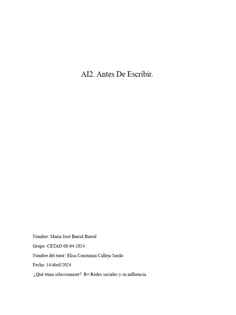 BarrulBarrul Maria CETAO S1AI2 | PDF | Información