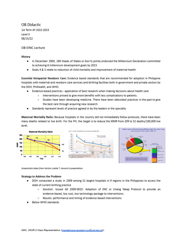 OB Didactic EINC Partograph | PDF | Childbirth | Placenta