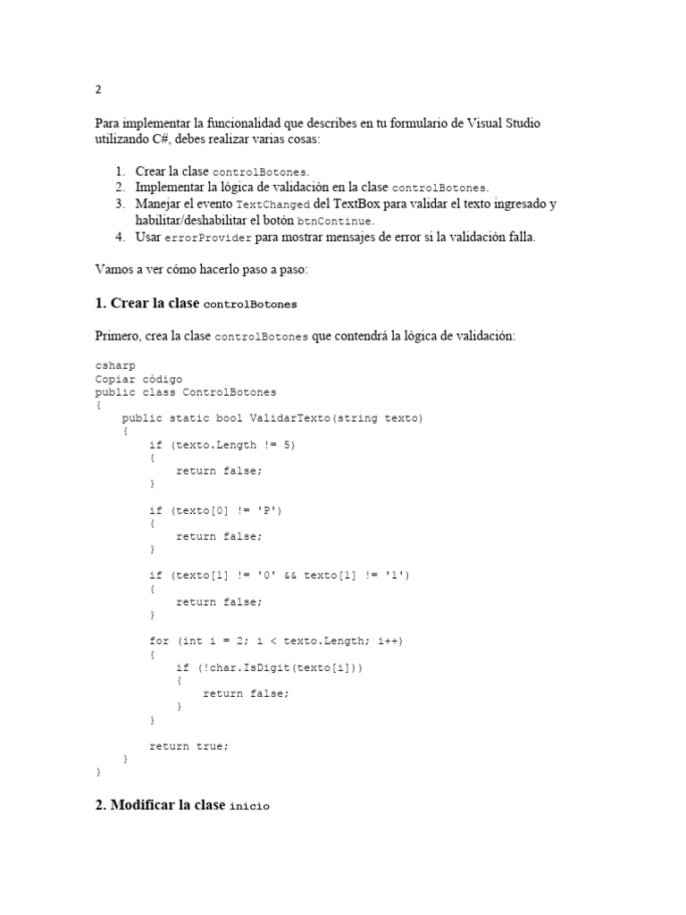 Clases de Tipo Variable - Visual Studio | PDF | C Sharp (lenguaje de programación) | Paradigmas ...