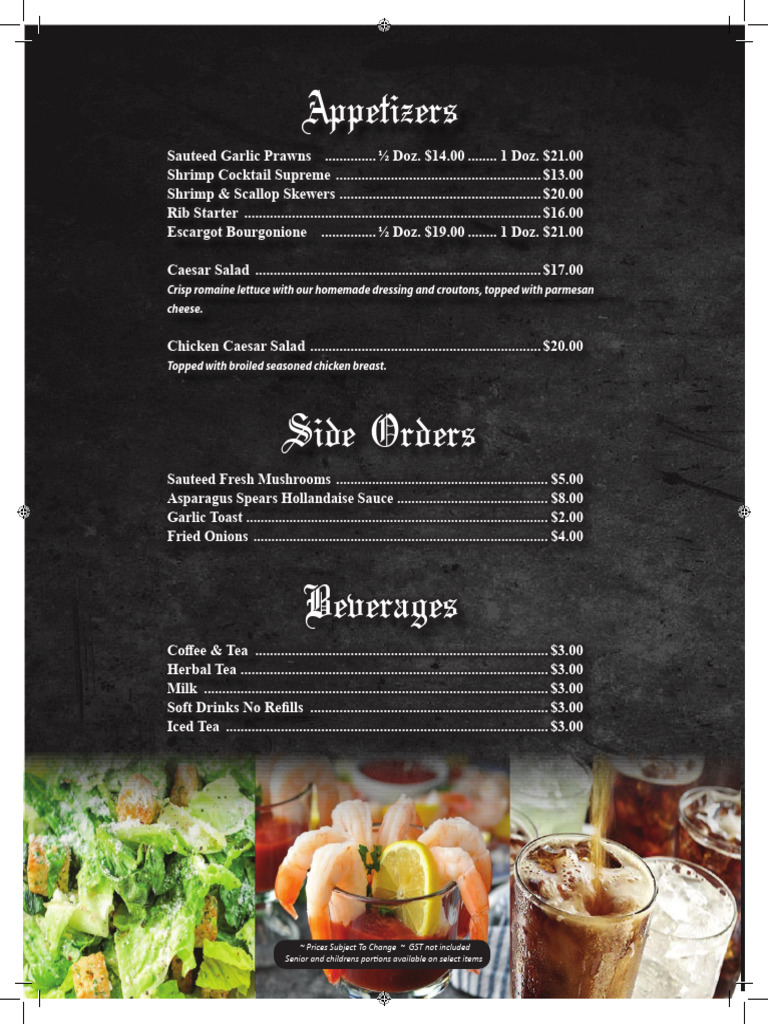 Beefeater Menu September 2023 | PDF | Grilling | Steak