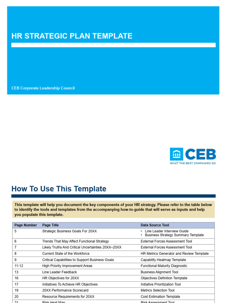 1.3 CLC Strategic Plan Template | Download Free PDF | Turnover ...