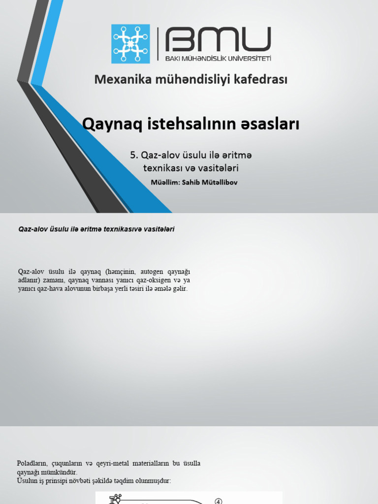 Qaz Alov Usulu Ile Eritme Texnikasi | PDF