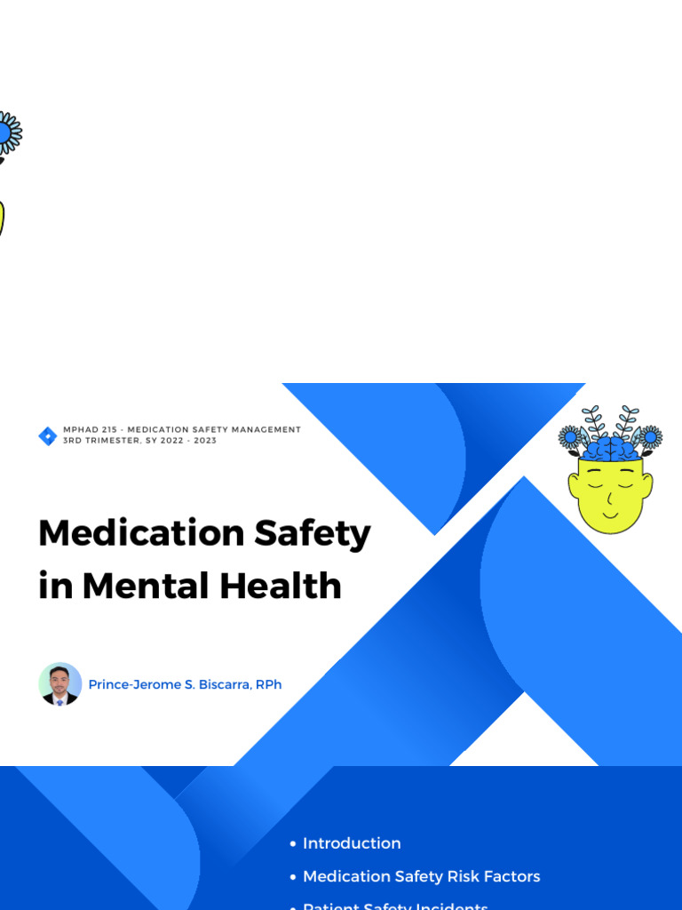Medication Safety | PDF | Mental Health | Psychiatry