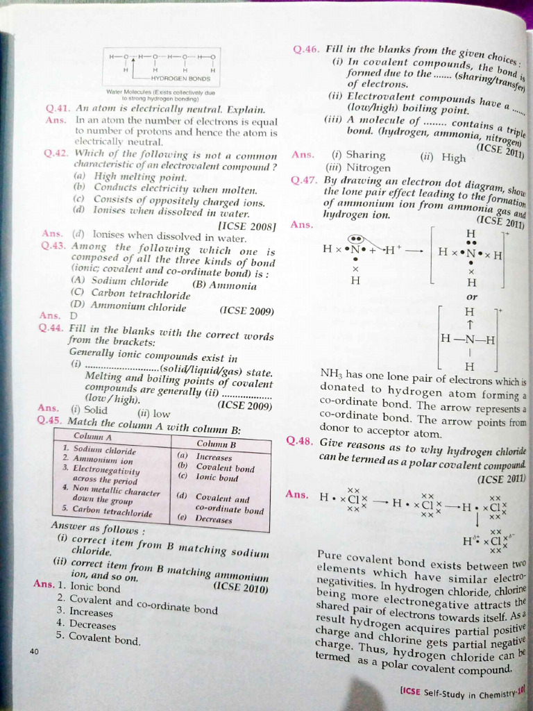 Chemical bonding (Chapter-2) | PDF