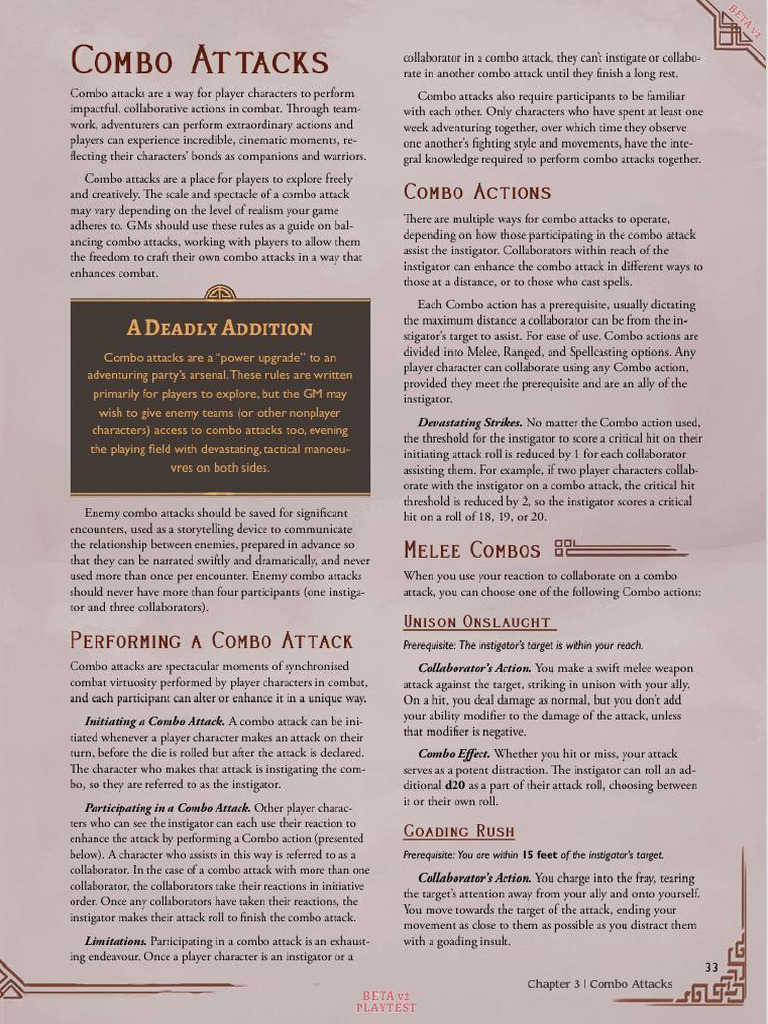 Combo Attacks | PDF
