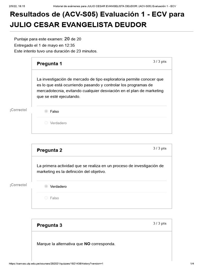 (ACV-S05) Evaluación 1 - ECV | PDF | Negocios económicos | Economias