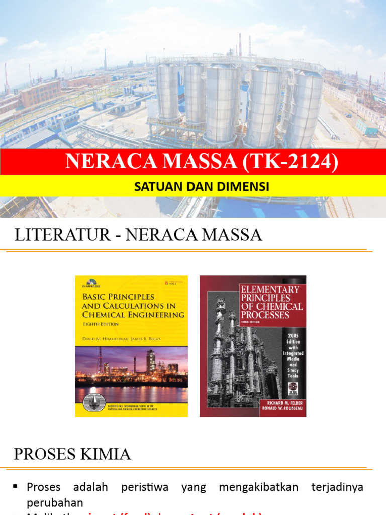 NM1 - Dasar-Dasar Neraca Massa | PDF