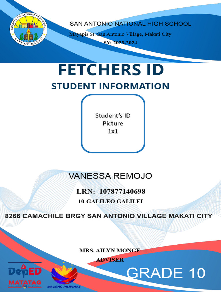 Fetchers ID for San Antonio HS 2023 | PDF