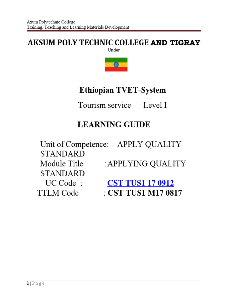 Apply Quality Standard 1 | PDF | Quality Management System | Iso 9000