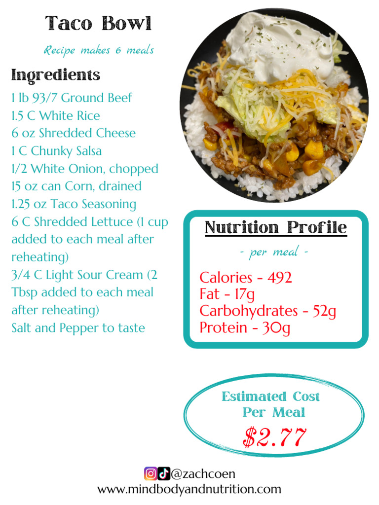 Taco Bowl | Download Free PDF | Taco | Flour