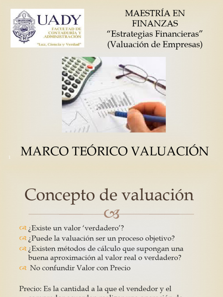 Marco Teórico de La Valuación Asfasf | PDF | Valoración (Finanzas ...
