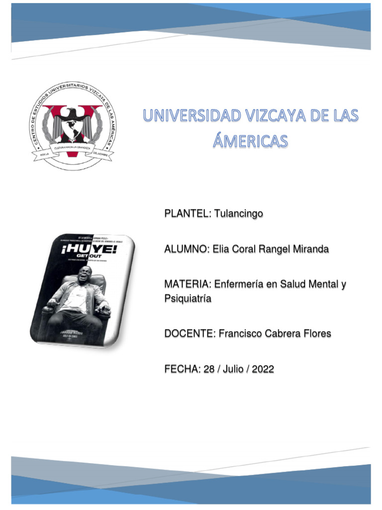Análisis de la película "Huye" | PDF | Hipnosis