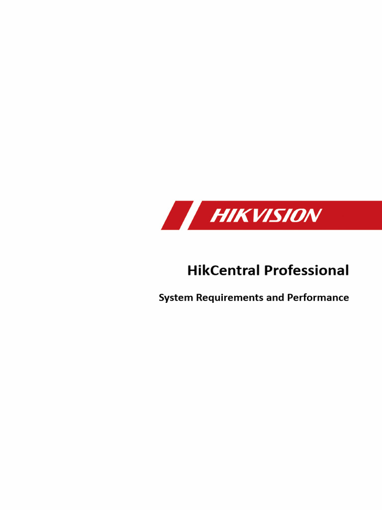 HIKCENTRAL System Requirements | PDF | Microsoft Windows | Solid State ...