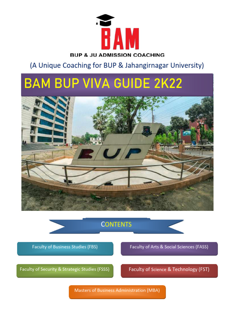 Bam Bup Viva Guide 2K22 | PDF | Bangladesh