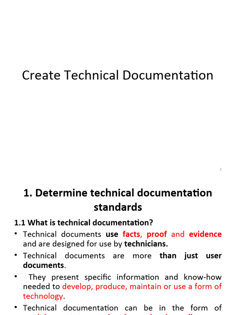 Create Technical Documentation | Download Free PDF | Standardization ...