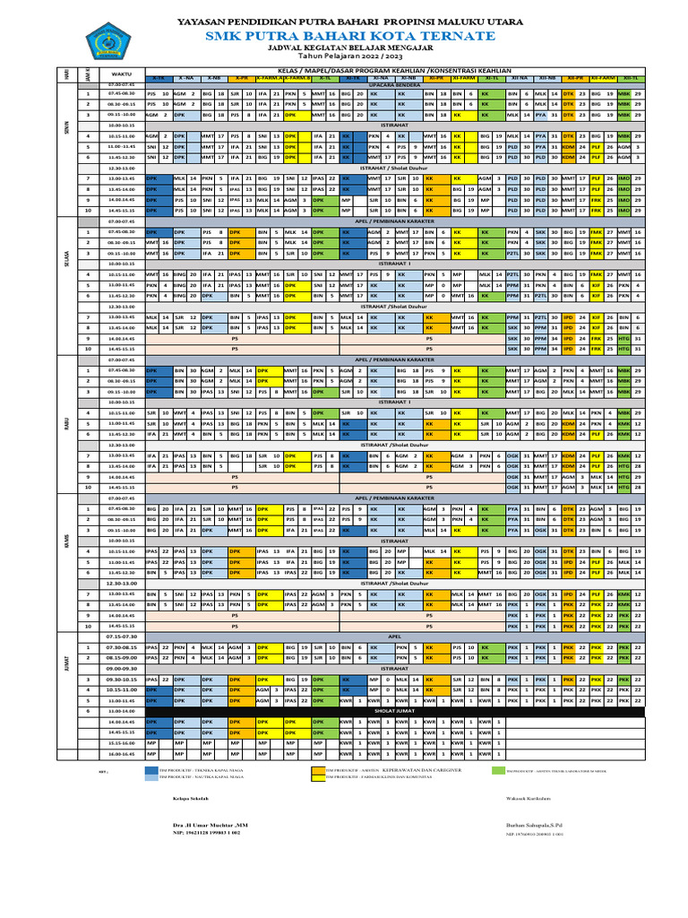 Jadwal Print | PDF