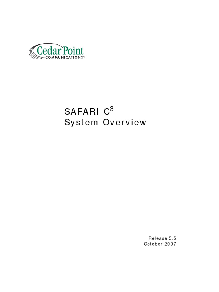 Manual SafariC3 | PDF | Network Switch | Radius