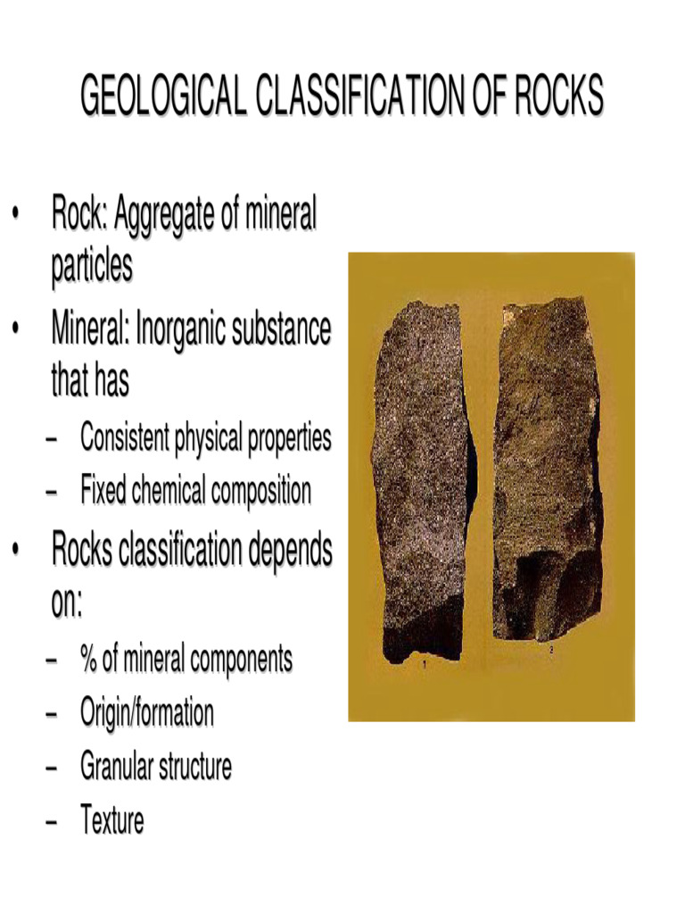 06 - Basics of Rock Classification - J-A.Fleurison | PDF | Minerals ...