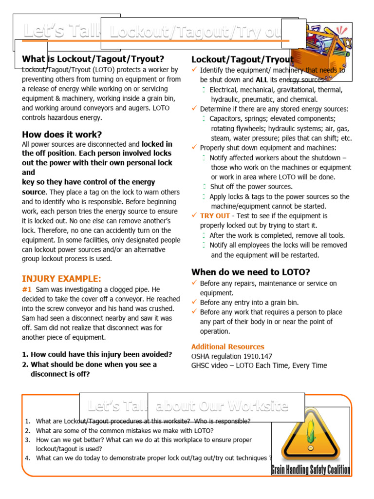 LOTO Toolbox 1 General 4.2016 PDF | Download Free PDF | Secondary ...