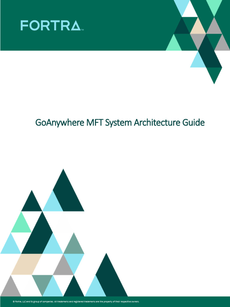 GoAnywhere System Architecture Guide | PDF | Encryption | Security
