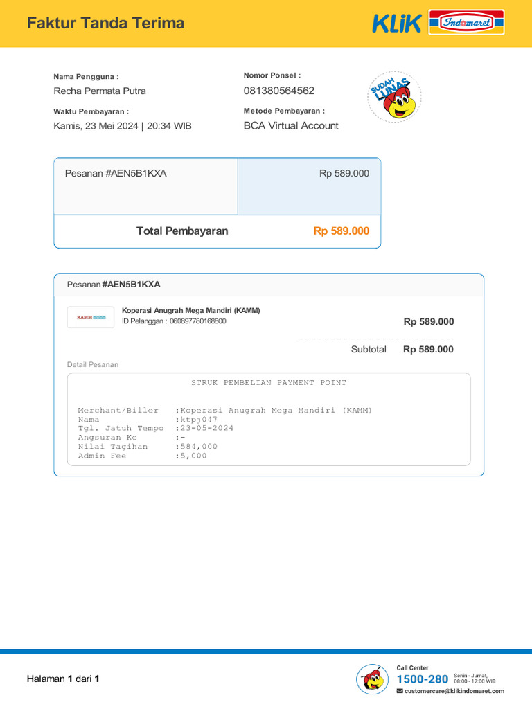 Invoice Aen5b1kxa 20240523 | PDF