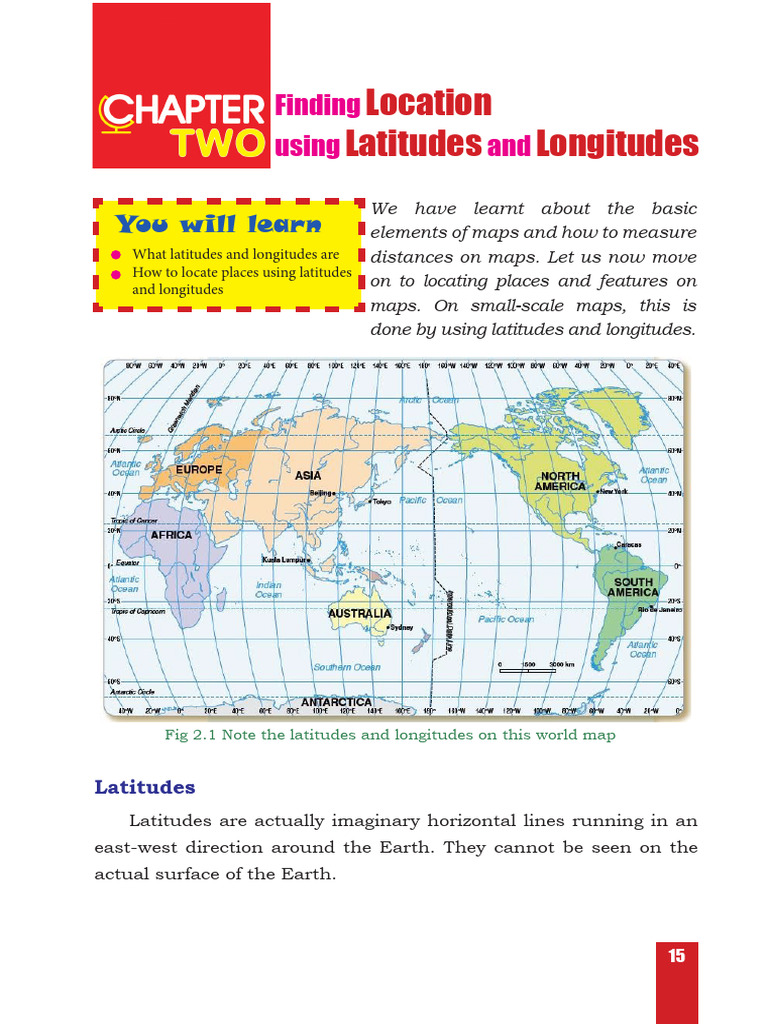 GEOGRAPHY Primary - 6 Chapter-2 | PDF | Longitude | Latitude