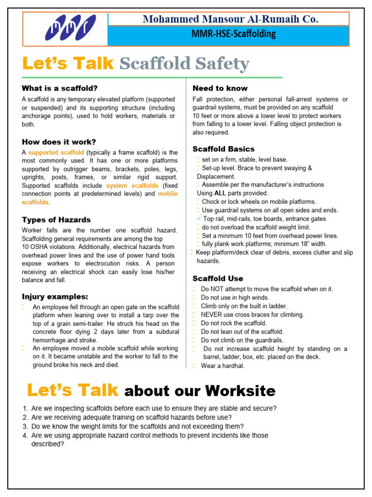 Toolbox Scaffolding Final 9.2019 | PDF | Scaffolding