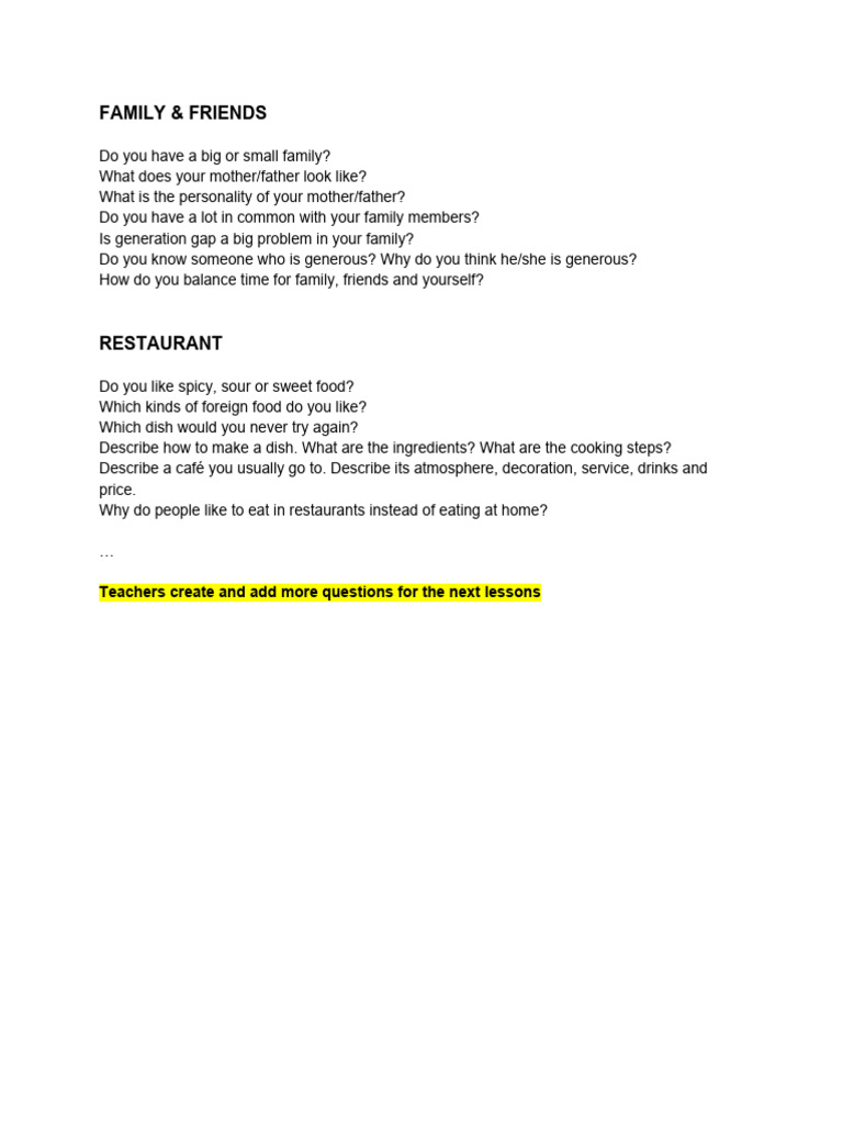 Speak Now 2 - Speaking Test Sample | PDF | Cooking, Food & Wine | Wellness