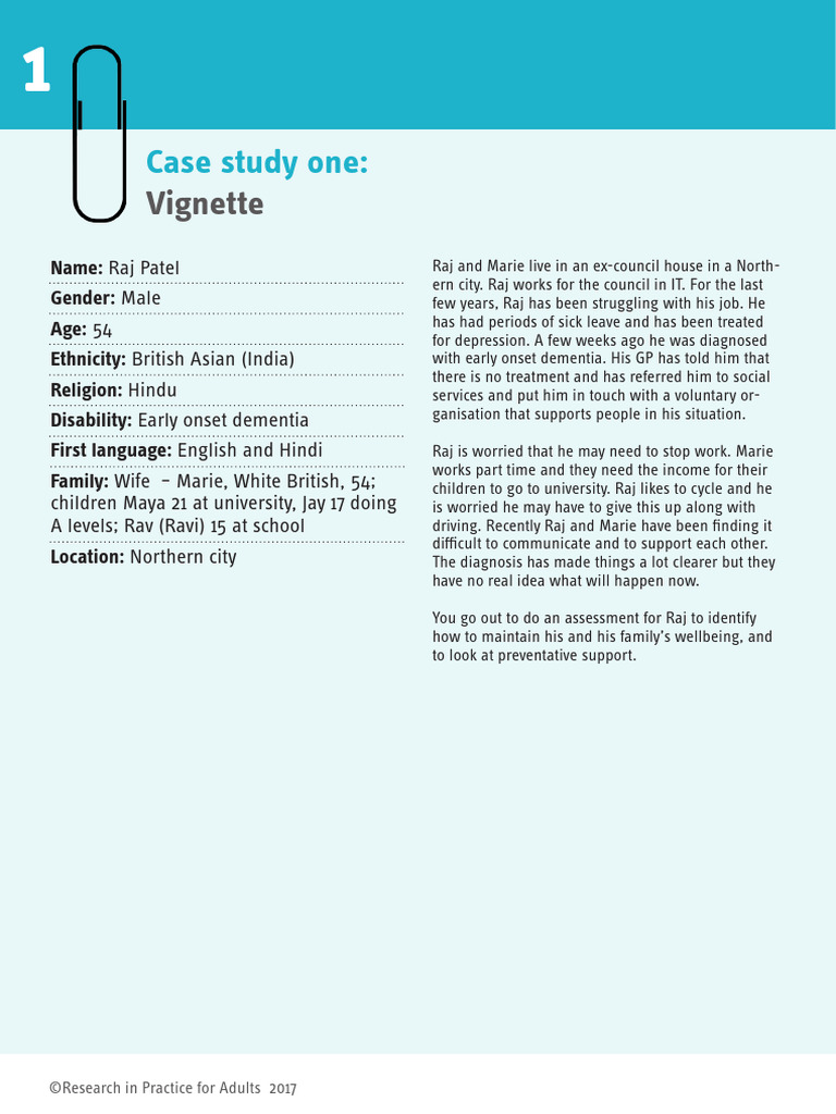 Case Study RAJ Vignette | PDF