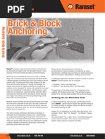 Chemset Anchor Ramset: Installation and Performance Details | PDF