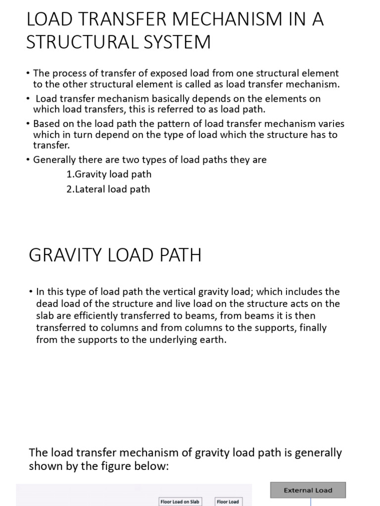 Load Transfer Mechanism in a Structural System | Download Free PDF ...