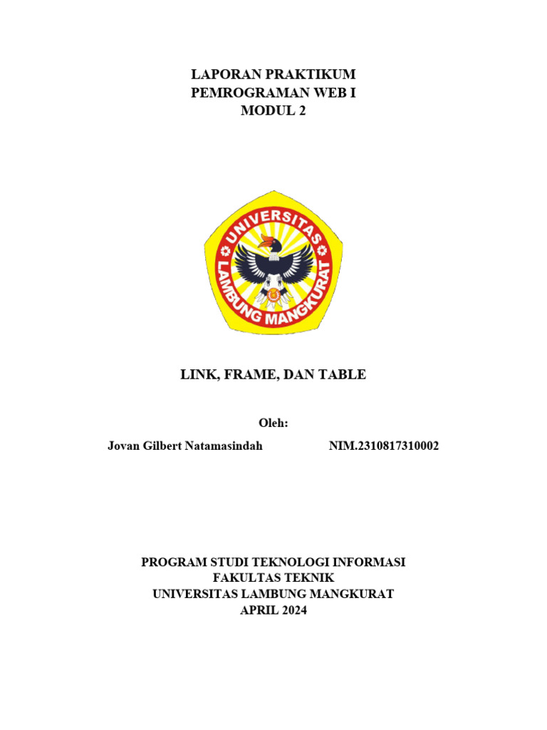 Laporan Praktikum Modul 2 Web | PDF