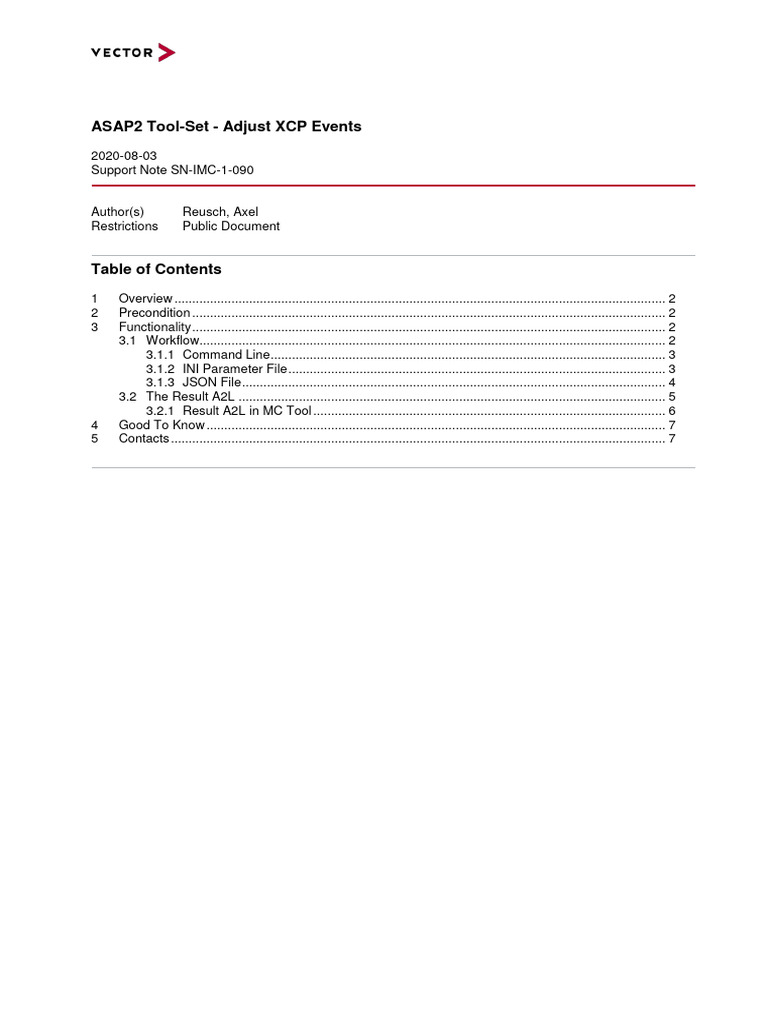 SN-IMC-1-090 ASAP2 Tool-Set Adjust XCP Events | PDF | Command Line Interface | Computer File