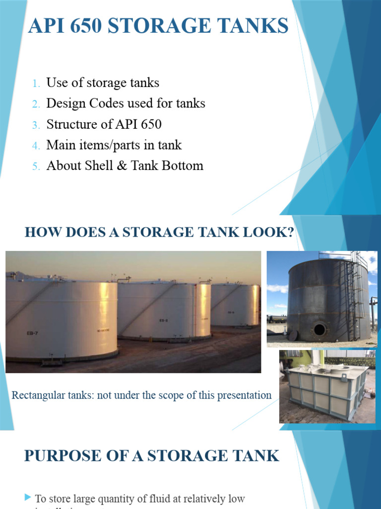 API 650 Tanks | PDF | Pressure | Applied And Interdisciplinary Physics