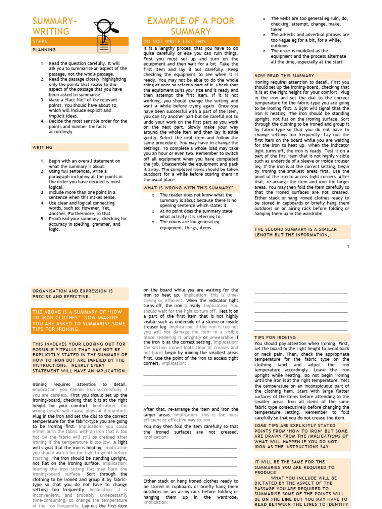 How To Produce A Summary - V2 2024 1 | PDF | Mind | Mental Image
