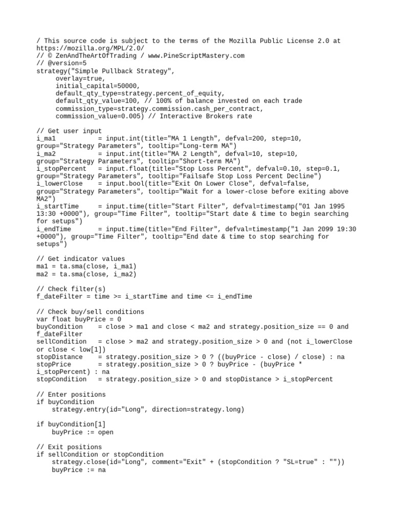 Simple Pull Back Strategy 75 Win Rate | PDF | Computing