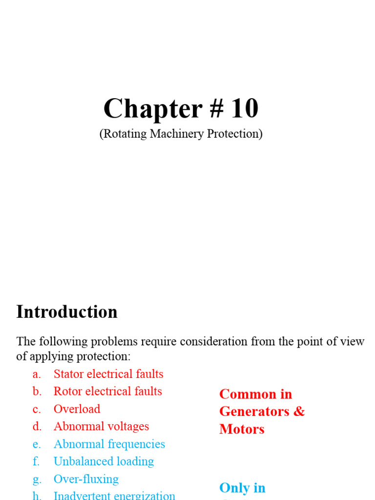Chapter 10 Rotating Machinery | PDF | Electric Motor | Electric Generator
