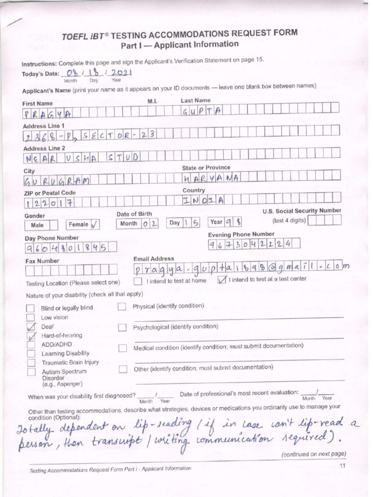 Exam Form Guidelines for Students | PDF | Career & Growth | Business