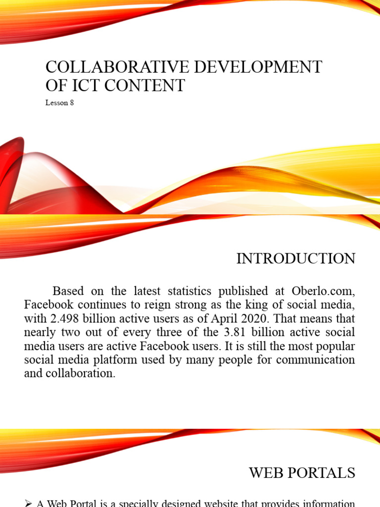 Collaborative Development of ICT Content | PDF | Msn | Human Communication