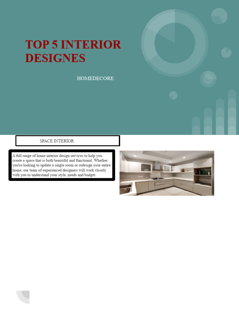 Top 5 Interior Design Services | PDF