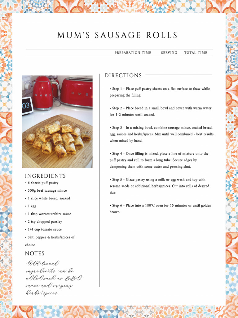 Sausage Rolls | PDF