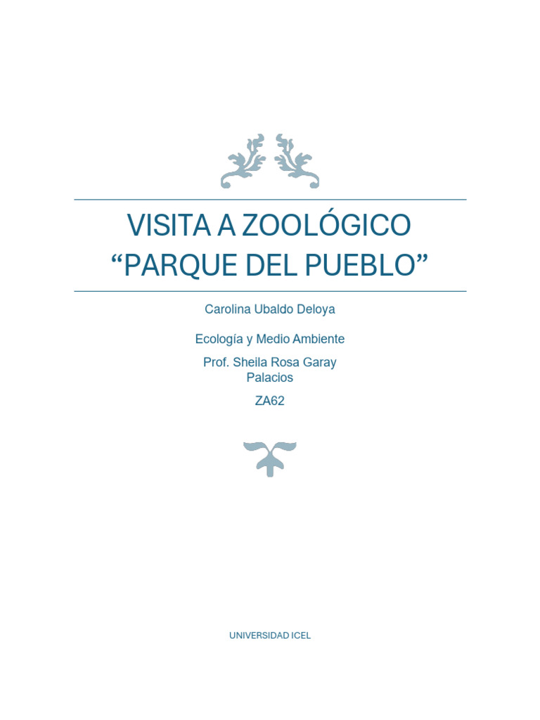 Visita a ZOOLÓGICO | PDF | León | Felidae