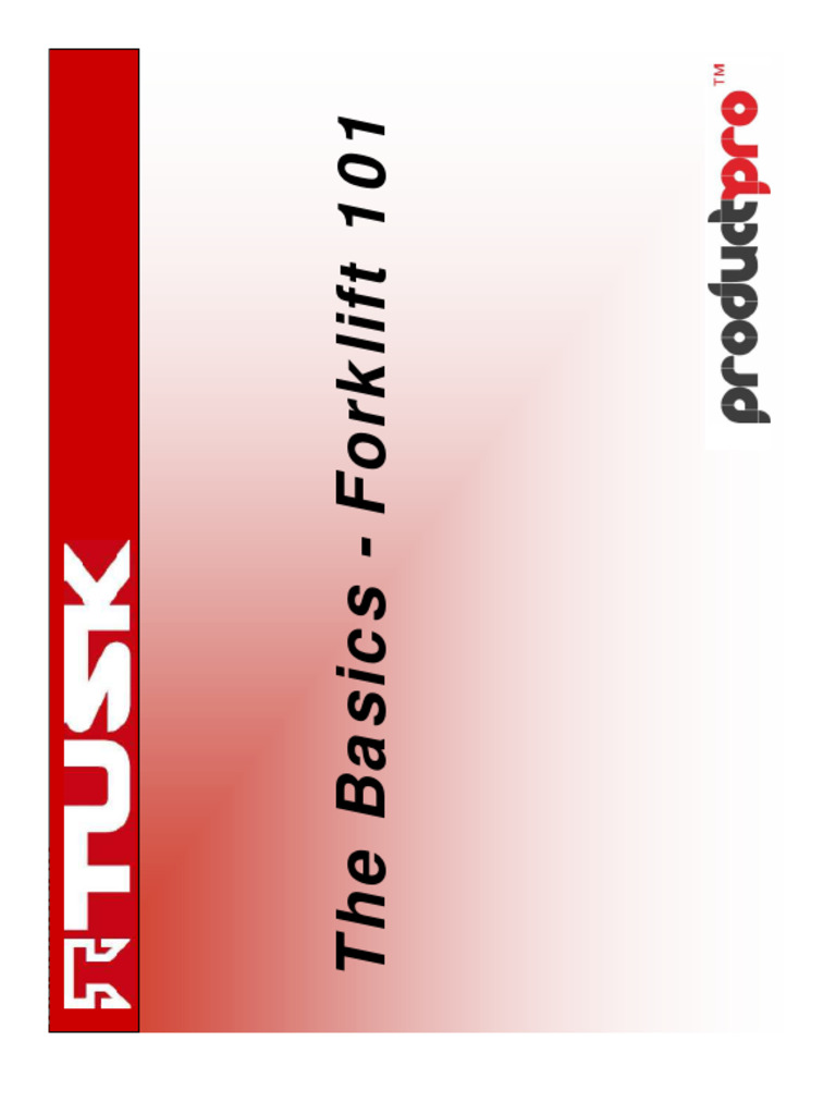 Forklift 101: Basics and Safety Principles | PDF | Forklift | Hybrid ...